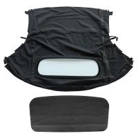China Blakc Convertible Soft Top with Plastic Window for Porsche Boxster 1997-2002 for sale