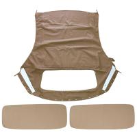 China Convertible Soft Top with Plastic Window for Ford Mustang 1994-2004 Tan for sale
