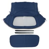 China Blue Convertible Soft Top with Plastic Window for Porsche Boxster 1997-2002 for sale