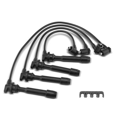 China 4x Spark Plug Wire Set for Hyundai Elantra Tiburon Tucson Kia Spectra Sportage for sale