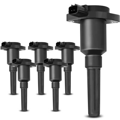 China 6x Ignition Coils with 2 Pins for Jaguar Vanden Plas XJ6 XJR XJS 1995-1997 for sale