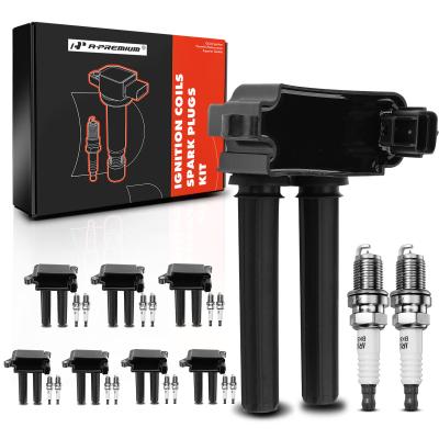 China 8x Black Ignition Coil & 16x IRIDIUM Spark Plug Kits for Chrysler 300 Dodge Jeep for sale