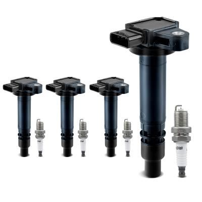 China 4x Black Ignition Coil & IRIDIUM Spark Plug Kits for Toyota Tacoma 00-04 4Runner for sale