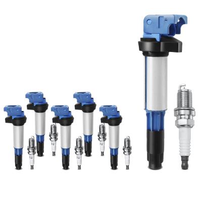 China 6x Blue Ignition Coil & IRIDIUM Spark Plug Kits for BMW 330i 03-05 X3 04-06 for sale