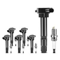 China 6x Black Ignition Coil & IRIDIUM Spark Plug Kits for Mitsubishi Endeavor Galant for sale