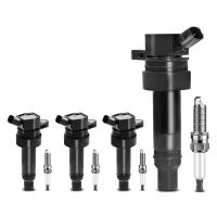 China 4x Black Ignition Coil & IRIDIUM Spark Plug Kits for Kia Forte Koup Forte5 Hyundai for sale