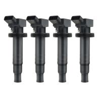 China 4x Ignition Coils with 4 Pins for Toyota Celica Corolla Matrix Chevy Prizm for sale