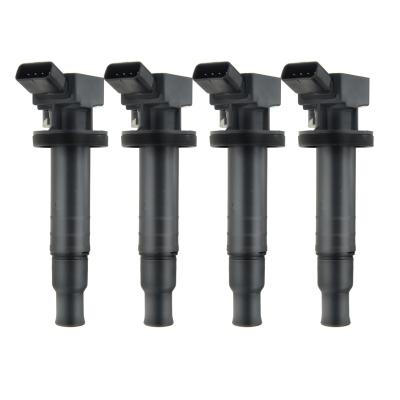 China 4x Ignition Coils with 4 Pins for Toyota Celica Corolla Matrix Chevy Prizm for sale