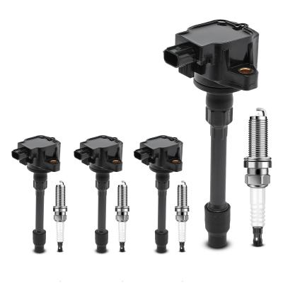 China 4x Black Ignition Coil & IRIDIUM Spark Plug Kits for Honda Civic 16-20 Fit 15-19 for sale