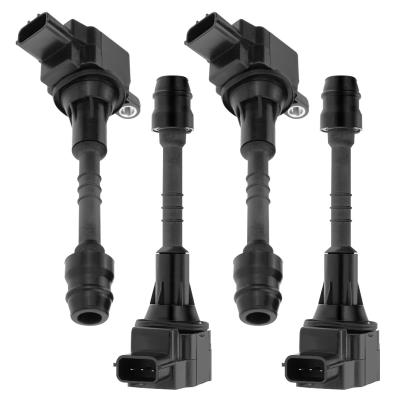 China 4x Ignition Coils with 3 Pins for Nissan Sentra 02-06 Almera 01-05 L4 1.8L for sale
