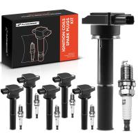 China 6x Black Ignition Coil & IRIDIUM Spark Plug Kits for Mitsubishi Galant 04-07 for sale