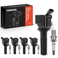 China 5x Black Ignition Coil & IRIDIUM Spark Plug Kits for GMC Canyon 07-12 Chevrolet for sale