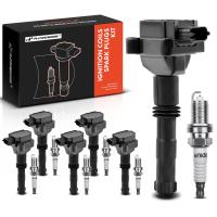 China 6x Black Ignition Coil & IRIDIUM Spark Plug Kits for Porsche Boxster 1997-2005 for sale