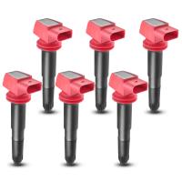 China 6x Ignition Coils with 4 Pins for Porsche Cayenne 2008-2018 Panamera 2010-2016 for sale