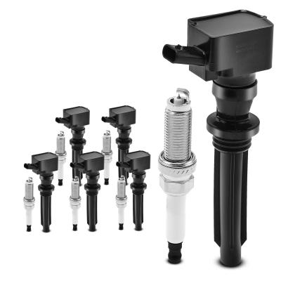 China 6x Black Ignition Coil & IRIDIUM Spark Plug Kits for Jaguar F-Pace F-Type XE XF for sale