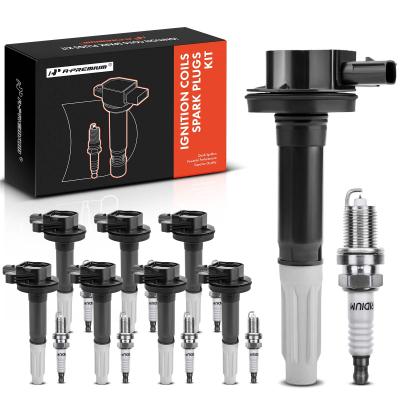 China 8x Black Ignition Coil & IRIDIUM Spark Plug Kits for Ford F-150 11-16 V8 5.0L for sale