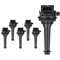 China 6x Ignition Coils with 4 Pins for Volvo S80 1999-2005 XC90 2.8L 2.9L 2003-2005 for sale