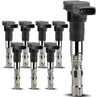 China 8x Ignition Coils with 4 Pins for Volkswagen Phaeton Touareg 04-06 4.2L for sale