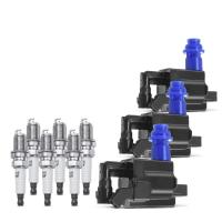 China 3x Blue Ignition Coil & 6x IRIDIUM Spark Plug Kits for Lexus GS300 01-05 Toyota for sale