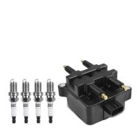 China 1x Black Ignition Coil & 4x IRIDIUM Spark Plug Kit for Subaru Outback 04-05 Baja for sale