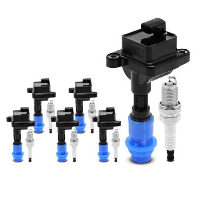 China 6x Black Ignition Coil & IRIDIUM Spark Plug Kits for Toyota Supra 93-98 3.0L Turbo for sale