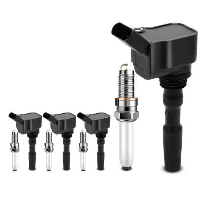 China 4x Black Ignition Coil & IRIDIUM Spark Plug Kits for Volkswagen Jetta Audi 16-18 for sale