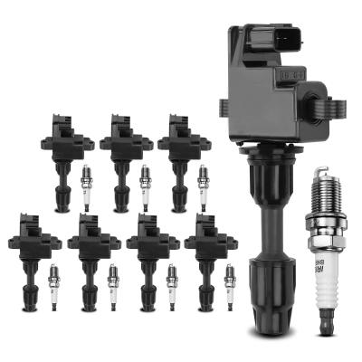 China 8x Black Ignition Coil & IRIDIUM Spark Plug Kits for Infiniti Q45 97-01 V8 4.1L for sale