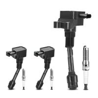 China 3x Black Ignition Coil & IRIDIUM Spark Plug Kits for Ford Focus Fiesta EcoSport for sale