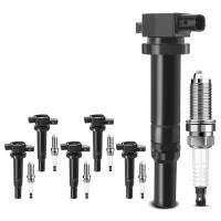 China 6x Black Ignition Coil & IRIDIUM Spark Plug Kits for Hyundai Santa Fe Kia Optima for sale