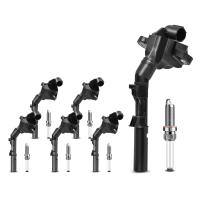 China 6x Black Ignition Coil & IRIDIUM Spark Plug Kits for Mercedes-Benz C43 GLC43 AMG for sale
