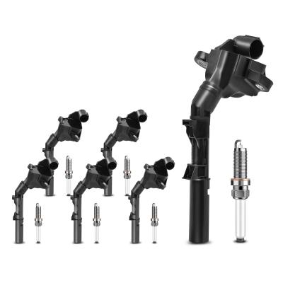 China 6x Black Ignition Coil & IRIDIUM Spark Plug Kits for Mercedes-Benz C43 GLC43 AMG for sale