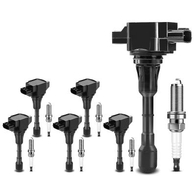 China 6x Black Ignition Coil & IRIDIUM Spark Plug Kits for INFINITI EX35 FX35 Nissan for sale