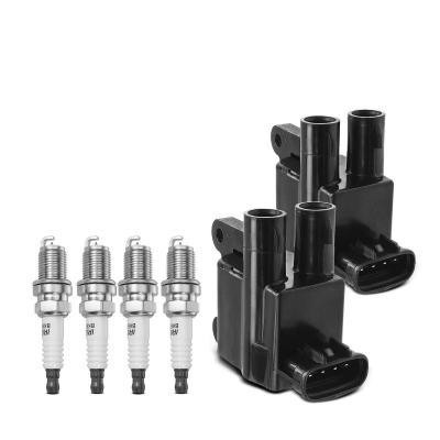 China 2x Black Ignition Coil & 4x IRIDIUM Spark Plug Kits for Toyota Camry RAV4 Solara for sale