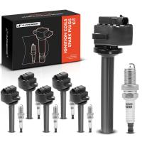 China 6x Black Ignition Coil & IRIDIUM Spark Plug Kits for Honda Passport Isuzu Axiom for sale