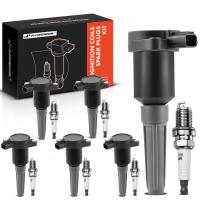 China 6x Black Ignition Coil & IRIDIUM Spark Plug Kits for Jaguar XJ6 XJR 95-97 4.0L for sale