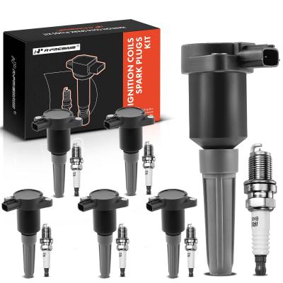 China 6x Black Ignition Coil & IRIDIUM Spark Plug Kits for Jaguar XJ6 XJR 95-97 4.0L for sale