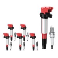 China 6x Red Ignition Coil & IRIDIUM Spark Plug Kits for BMW 325Ci 03-06 Z3 01-02 for sale