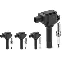 China 4x Black Ignition Coil & IRIDIUM Spark Plug Kits for Subaru Crosstrek 16-17 Legacy for sale