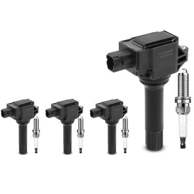 China 4x Black Ignition Coil & IRIDIUM Spark Plug Kits for Subaru Crosstrek 16-17 Legacy for sale