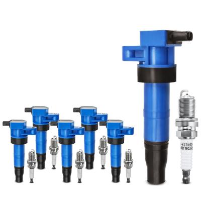China 6x Blue Ignition Coil & IRIDIUM Spark Plug Kits for Hyundai Santa Fe Sonata for sale