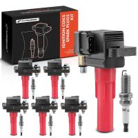 China 6x Black Ignition Coil & IRIDIUM Spark Plug Kits for Subaru Legacy Outback for sale