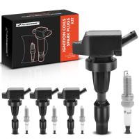 China 4x Black Ignition Coil & IRIDIUM Spark Plug Kits for Hyundai Elantra Kona for sale