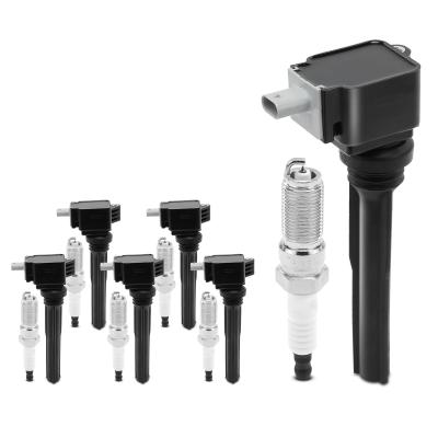 China 6x Black Ignition Coil & IRIDIUM Spark Plug Kits for Ford F-150 Expedition Lincoln for sale