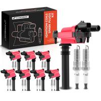 China 8x Red Ignition Coil & 16x IRIDIUM Spark Plug Kits for Dodge Ram 1500 2003-2005 for sale
