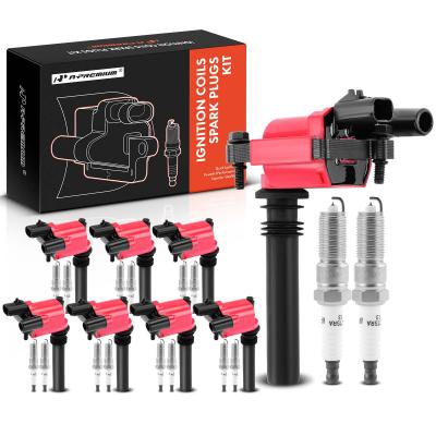 China 8x Red Ignition Coil & 16x IRIDIUM Spark Plug Kits for Dodge Ram 1500 2003-2005 for sale