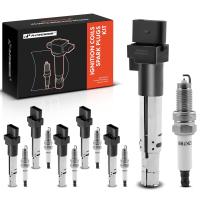 China 6x Black Ignition Coil & IRIDIUM Spark Plug Kits for Audi A3 Quattro VW Eos for sale