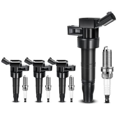 China 4x Ignition Coil & IRIDIUM Spark Plug Kits for Hyundai Sonata 2009-2010 Santa Fe for sale