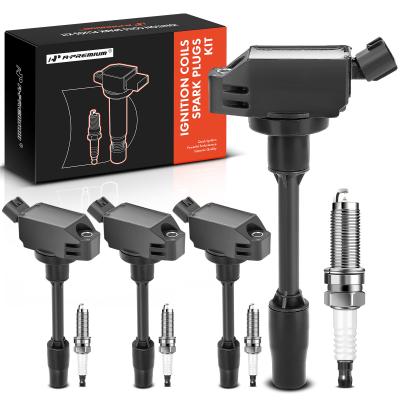 China 4x Black Ignition Coil & IRIDIUM Spark Plug Kits for Toyota RAV4 Camry Lexus for sale