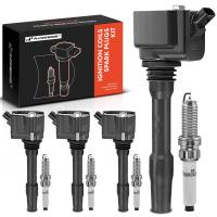 China 4x Black Ignition Coil & IRIDIUM Spark Plug Kits for BMW F22 F30 F32 G22 G30 530i for sale