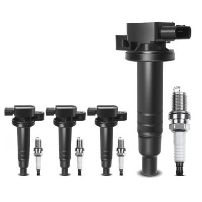 China 4x Ignition Coil & IRIDIUM Spark Plug Kits for Toyota Echo Prius Yaris L4 1.5L for sale